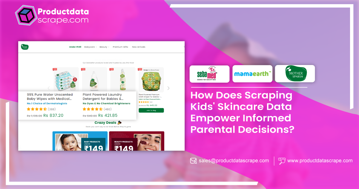 How Does Scraping Kids Skincare Data Empower Informed Parental Decisions